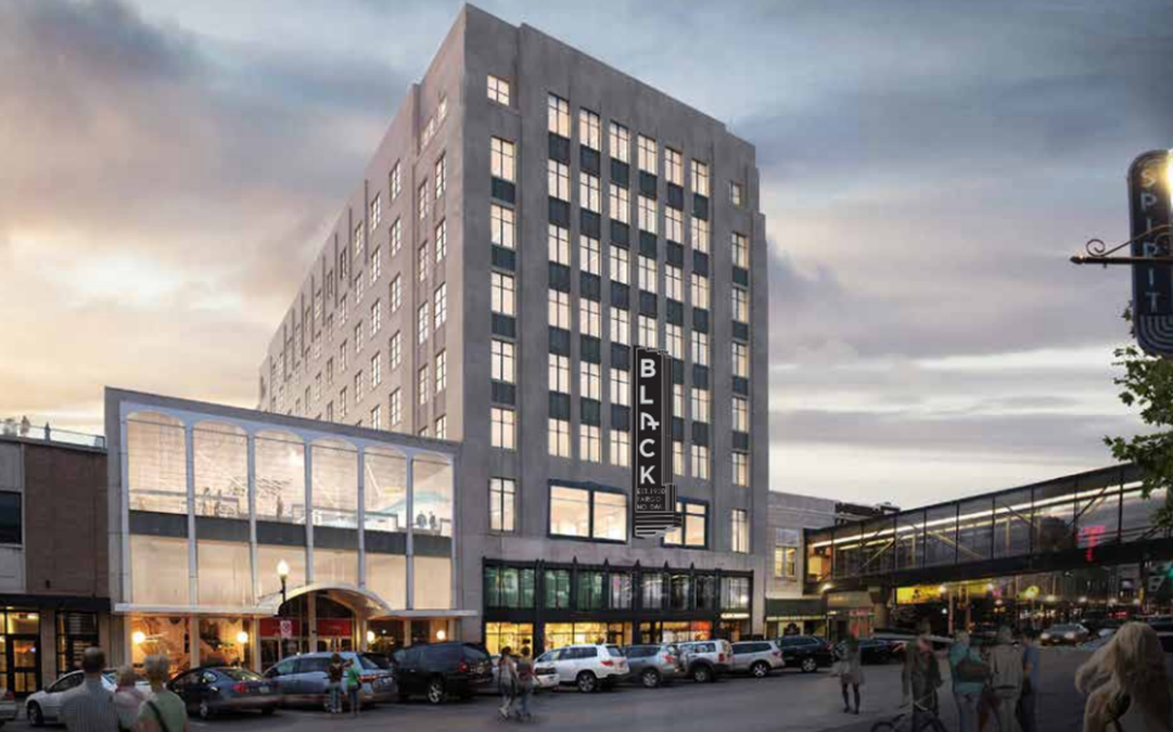 Fargo’s Iconic Black Building getting sign to match historic origin ...