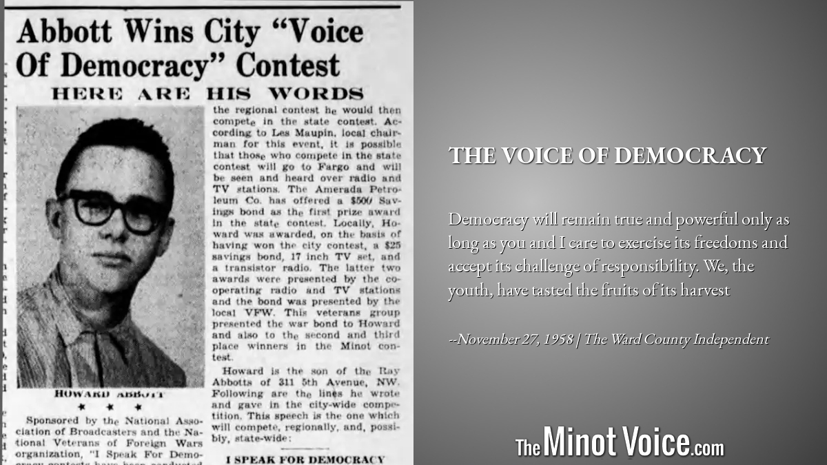 On This Day | The Voice of Democracy – TheMinotVoice.com
