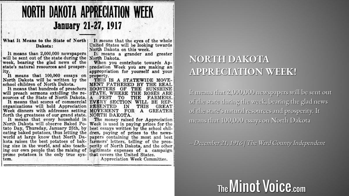 On This Day | North Dakota Appreciation Week! – TheMinotVoice.com