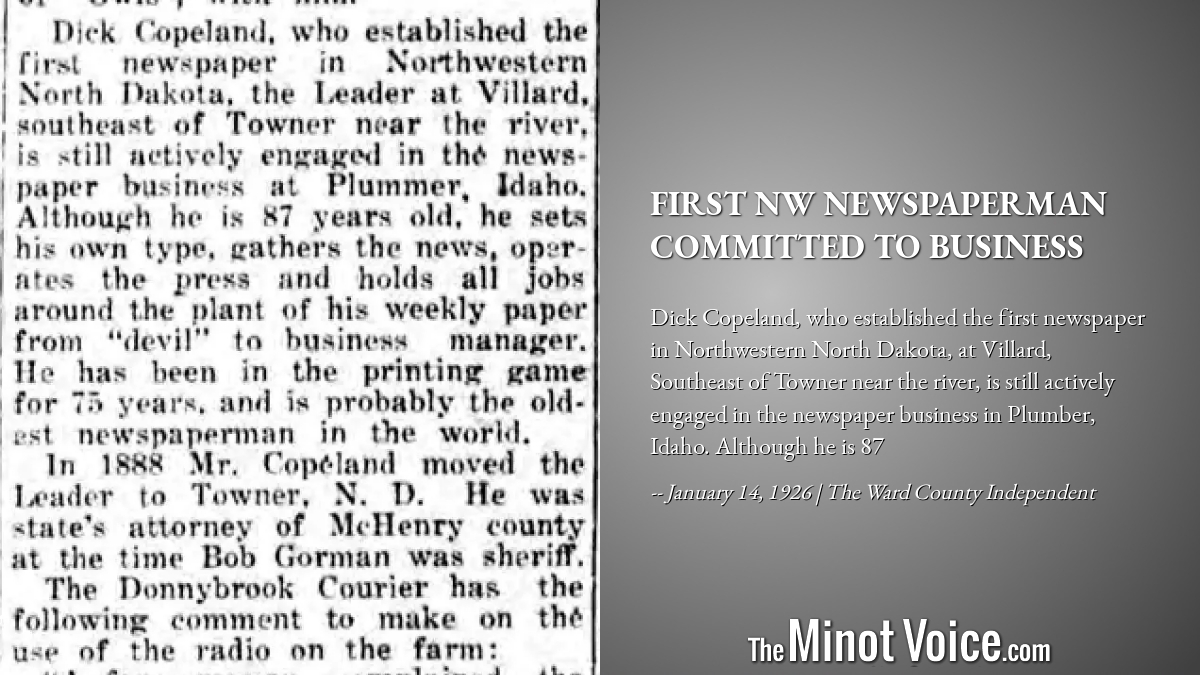 On This Day | First NW Newspaperman Committed to Business ...