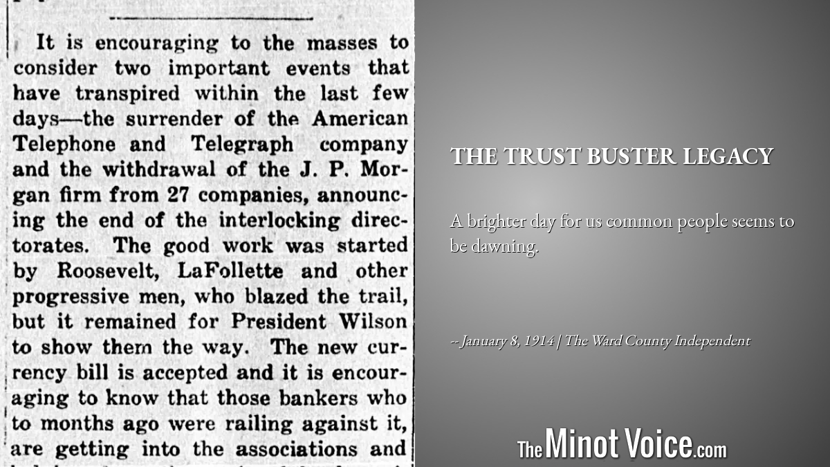 On This Day | The Trust Buster Legacy – TheMinotVoice.com