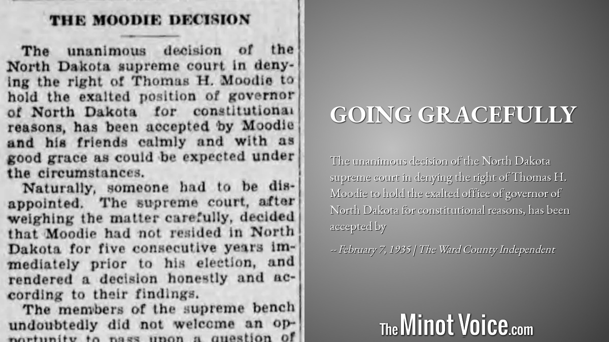 On This Day | Going Gracefully – TheMinotVoice.com