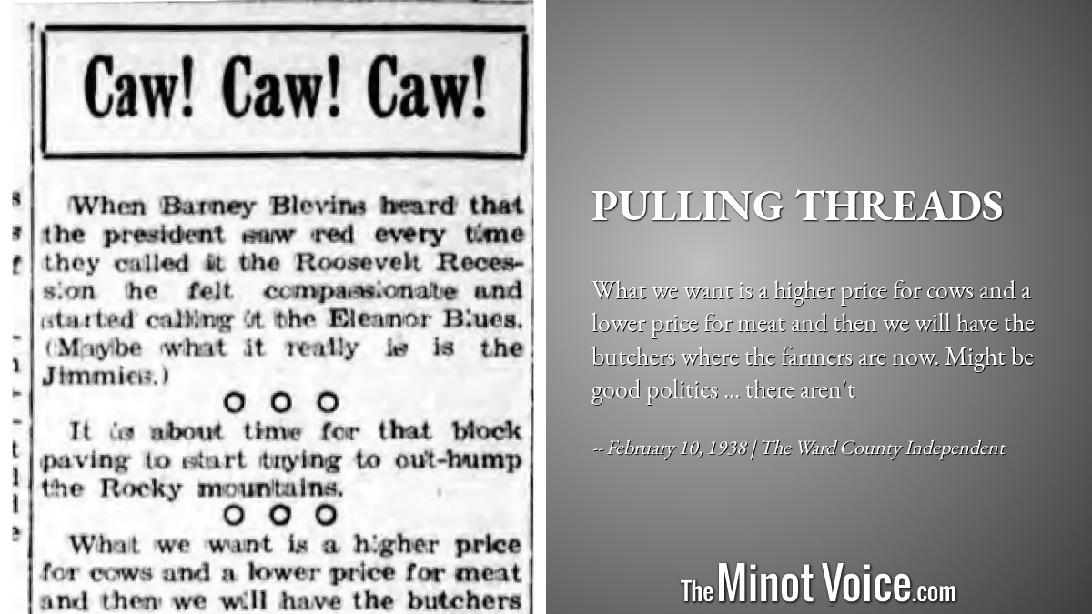 On This Day | Pulling Threads – TheMinotVoice.com