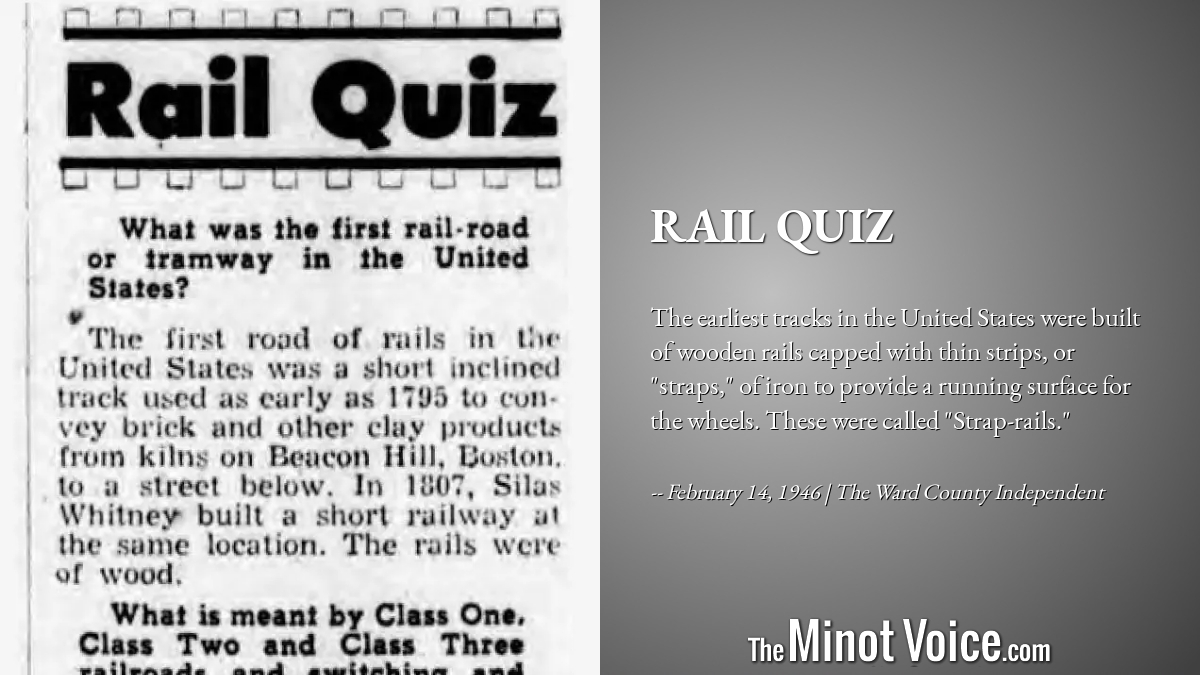 On This Day | Rail Quiz – TheMinotVoice.com