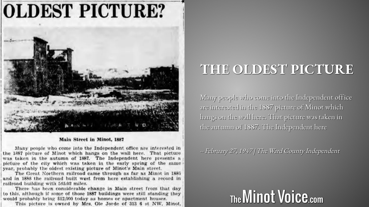 On This Day | The Oldest Picture – TheMinotVoice.com