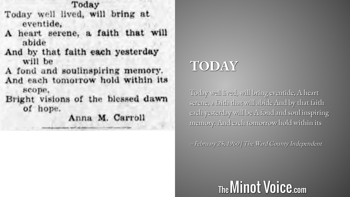 On This Day | Today – TheMinotVoice.com