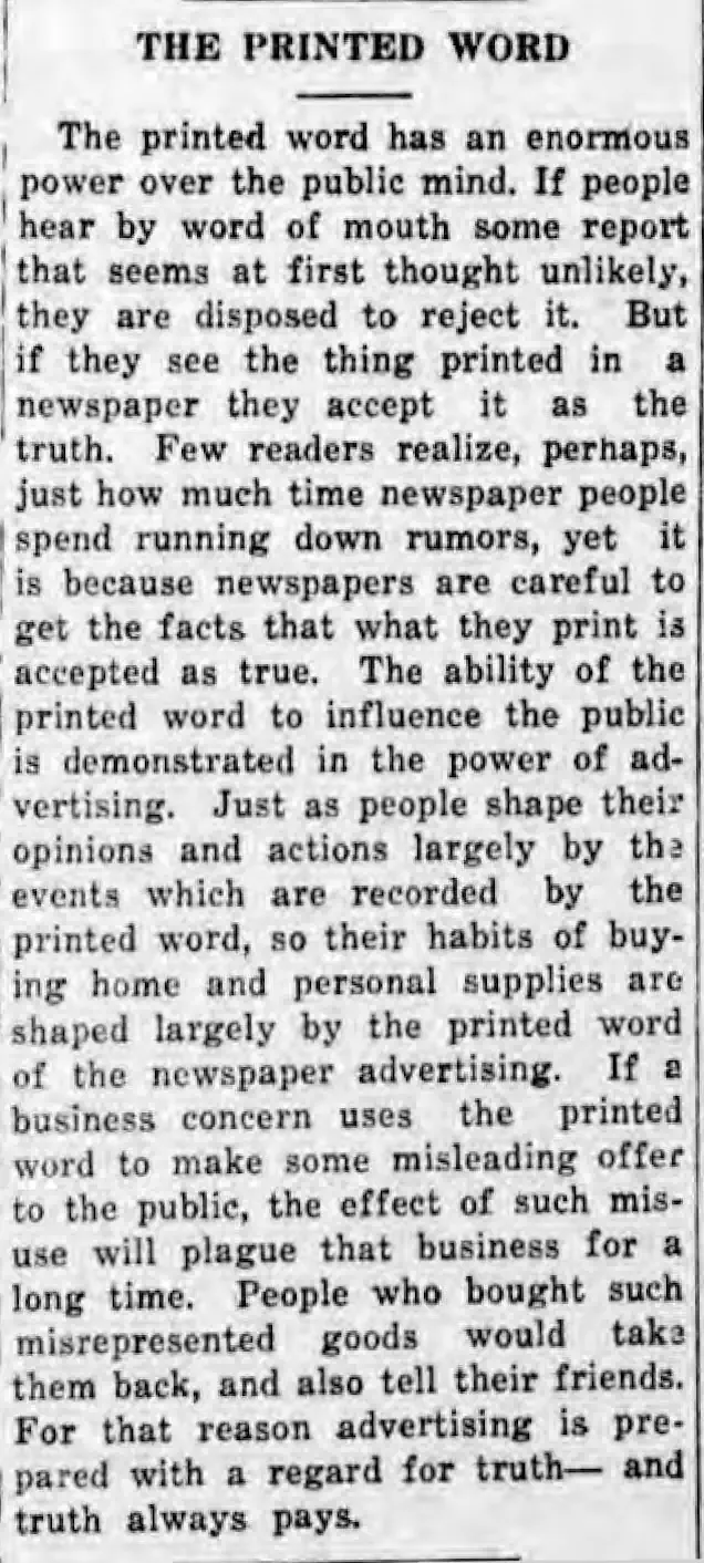 On This Day | The Printed Word – TheMinotVoice.com