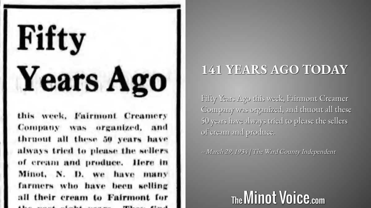 On This Day | 141 Years Ago Today – TheMinotVoice.com