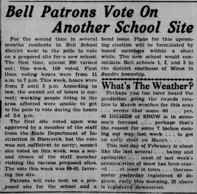 On This Day | Another Bell School – TheMinotVoice.com