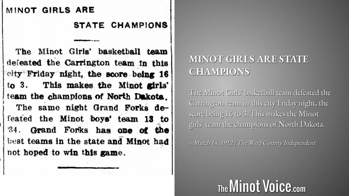 On This Day | Minot Girls Are State Champions – TheMinotVoice.com