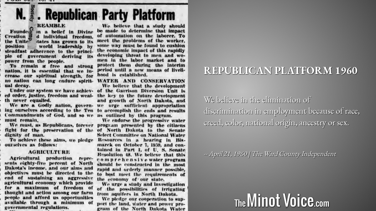 On This Day | Republican Platform 1960 – TheMinotVoice.com