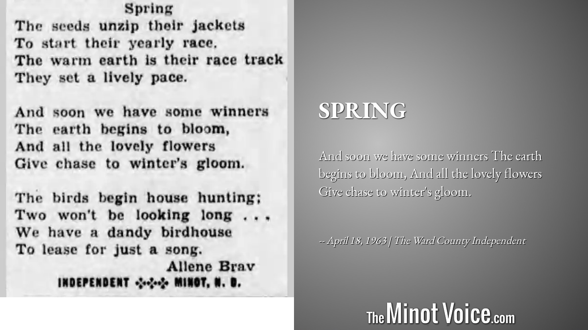 On This Day | Spring – TheMinotVoice.com