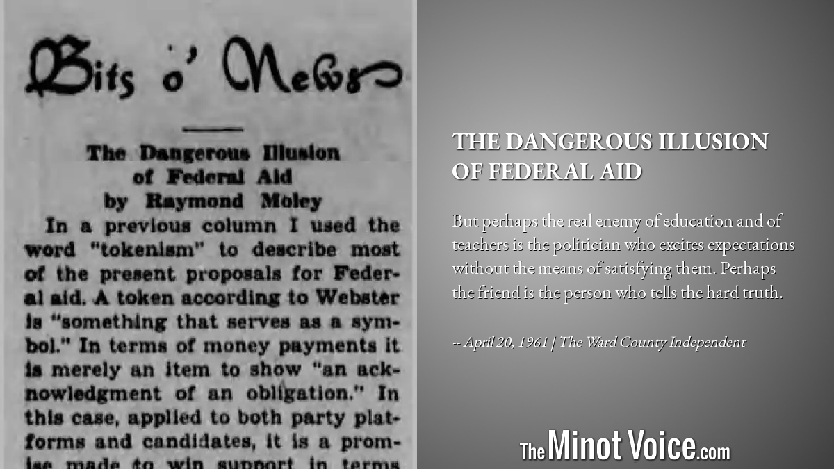 On This Day | The Dangerous Illusion of Federal Aid – TheMinotVoice.com