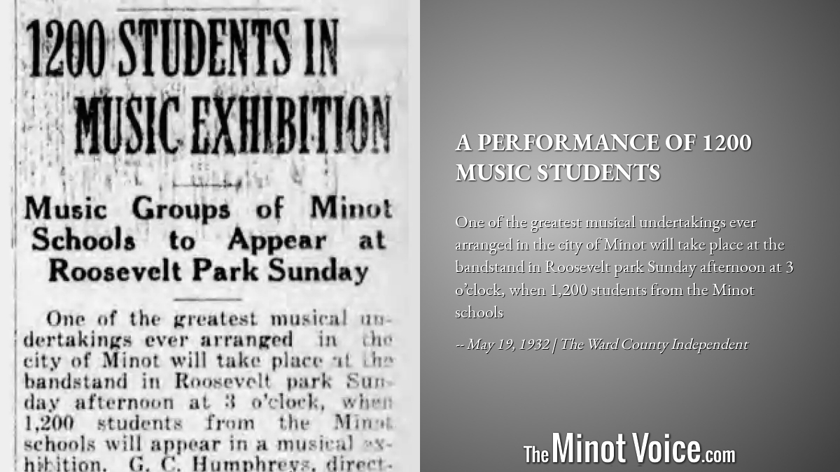 On This Day | A Performance of 1200 Music Students – TheMinotVoice.com