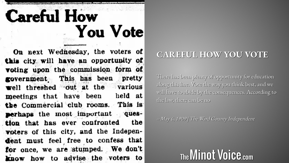 On This Day | Careful How You Vote – TheMinotVoice.com