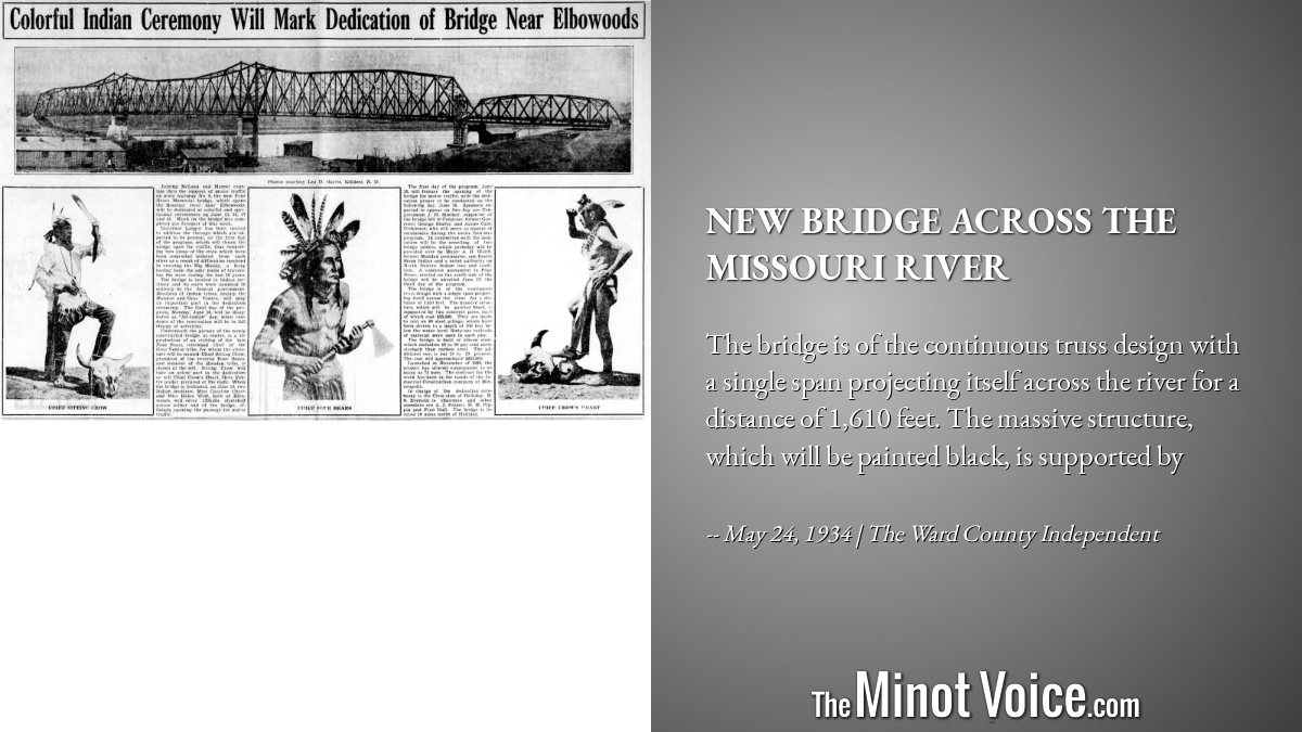 On This Day | New Bridge Across the Missouri River – TheMinotVoice.com