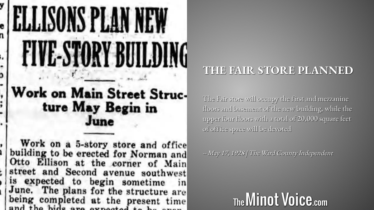 On This Day | The Fair Store Planned – TheMinotVoice.com