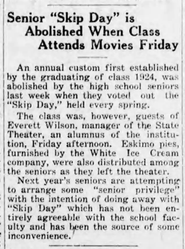 On This Day | The Origins of Senior Skip Day Revealed – TheMinotVoice.com