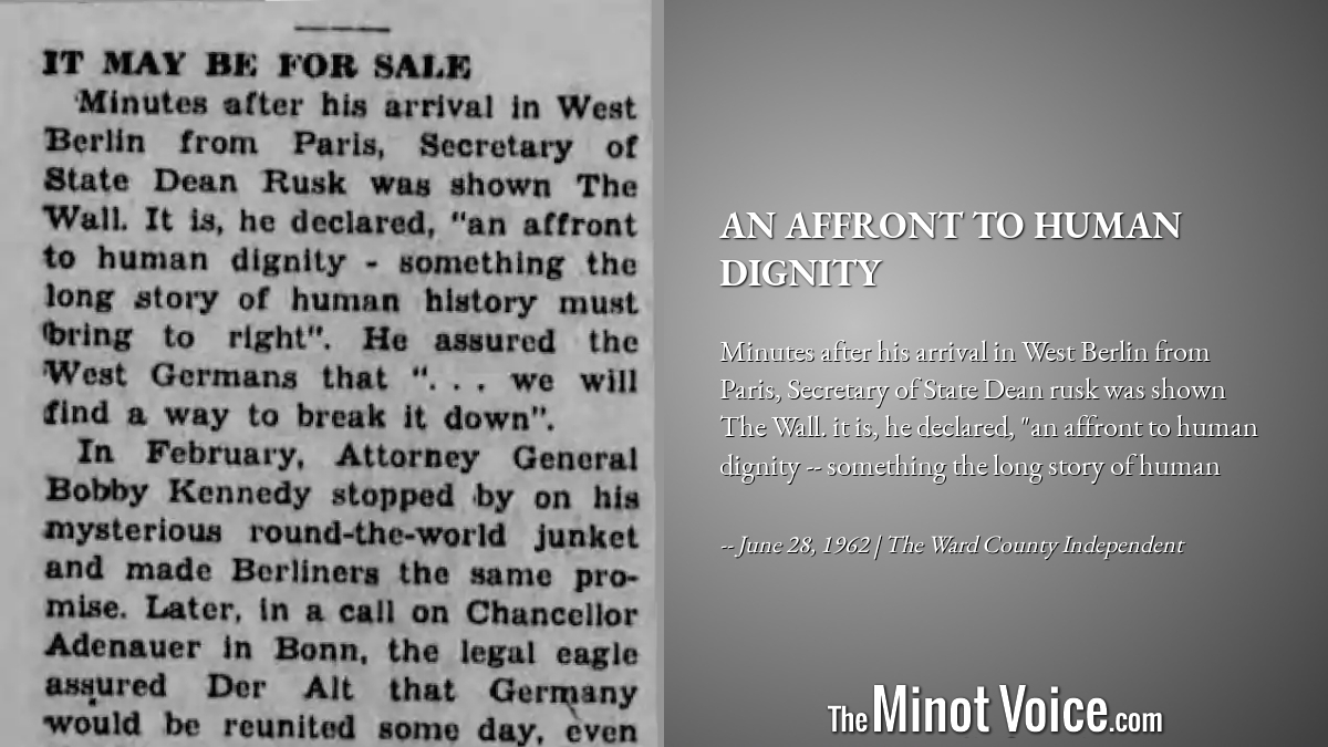 On This Day | An Affront to Human Dignity – TheMinotVoice.com