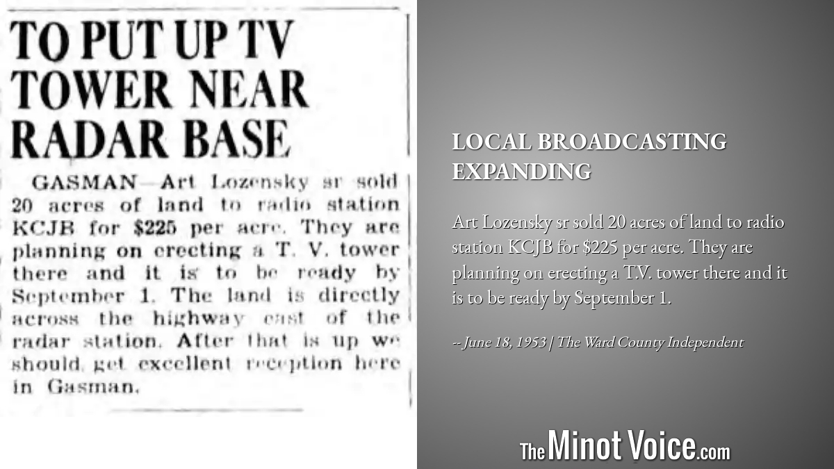 On This Day | Local Broadcasting Expanding – TheMinotVoice.com