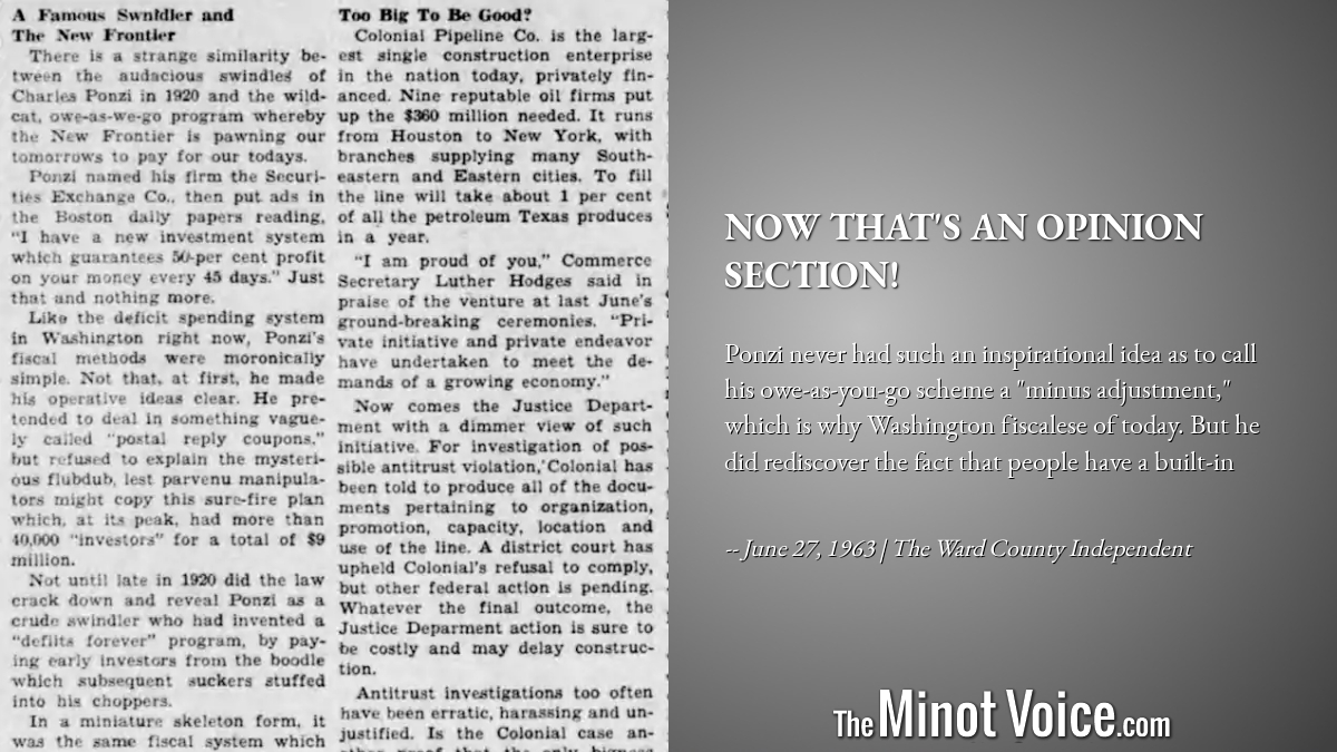 On This Day | Now That’s an Opinion Section! – TheMinotVoice.com