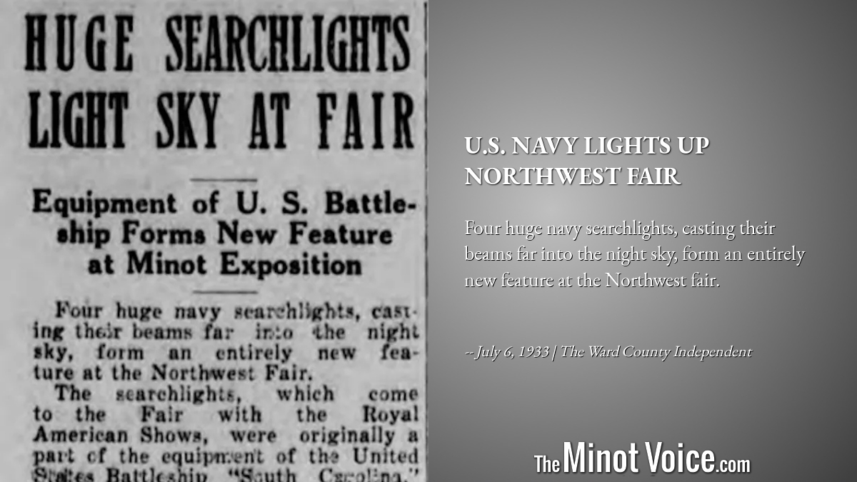 On This Day | U.S. Navy Lights Up Northwest Fair – TheMinotVoice.com