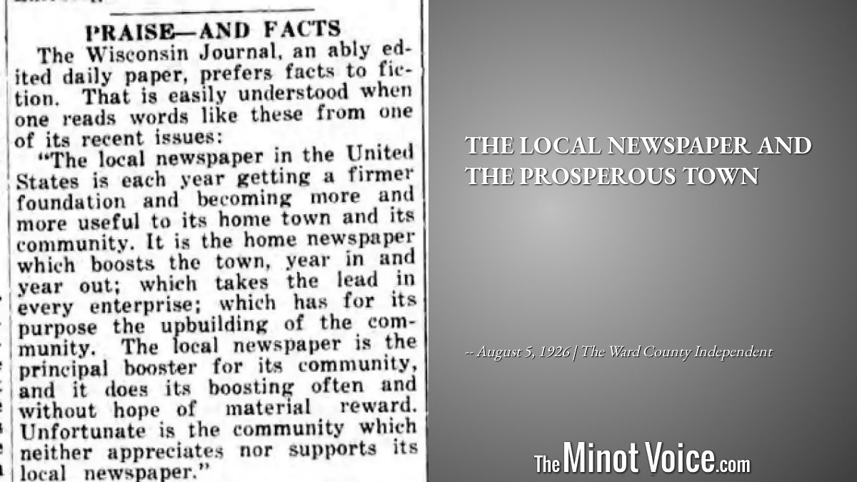 On This Day | The Local Newspaper and the Prosperous Town ...