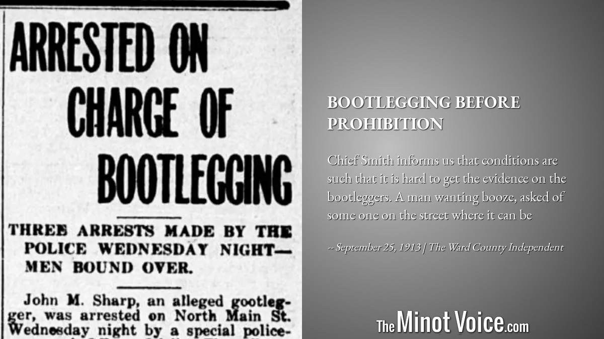 On This Day | Bootlegging Before Prohibition – TheMinotVoice.com