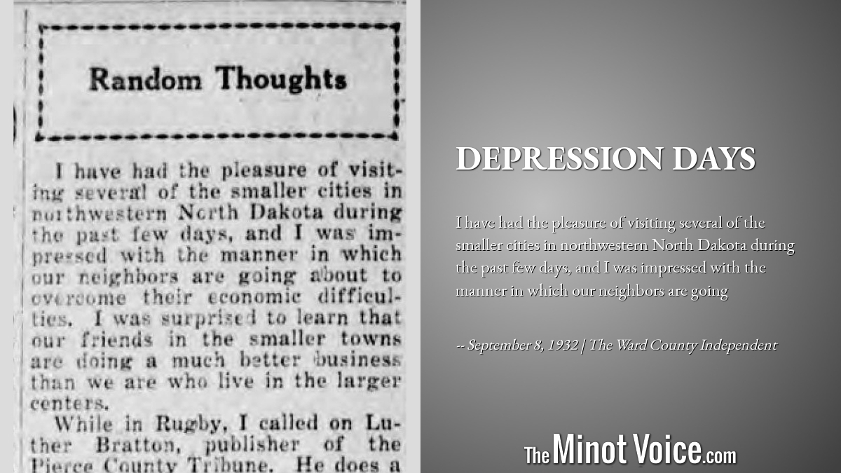 On This Day | Depression Days – TheMinotVoice.com