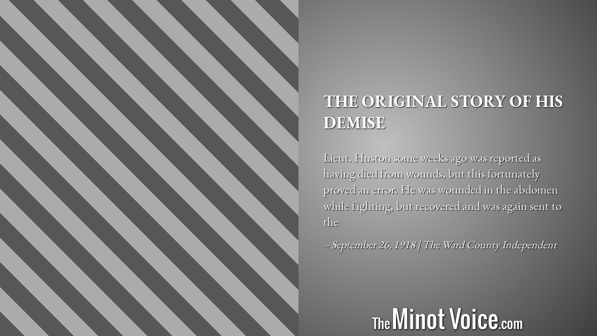 On This Day | The Original Story of His Demise – TheMinotVoice.com