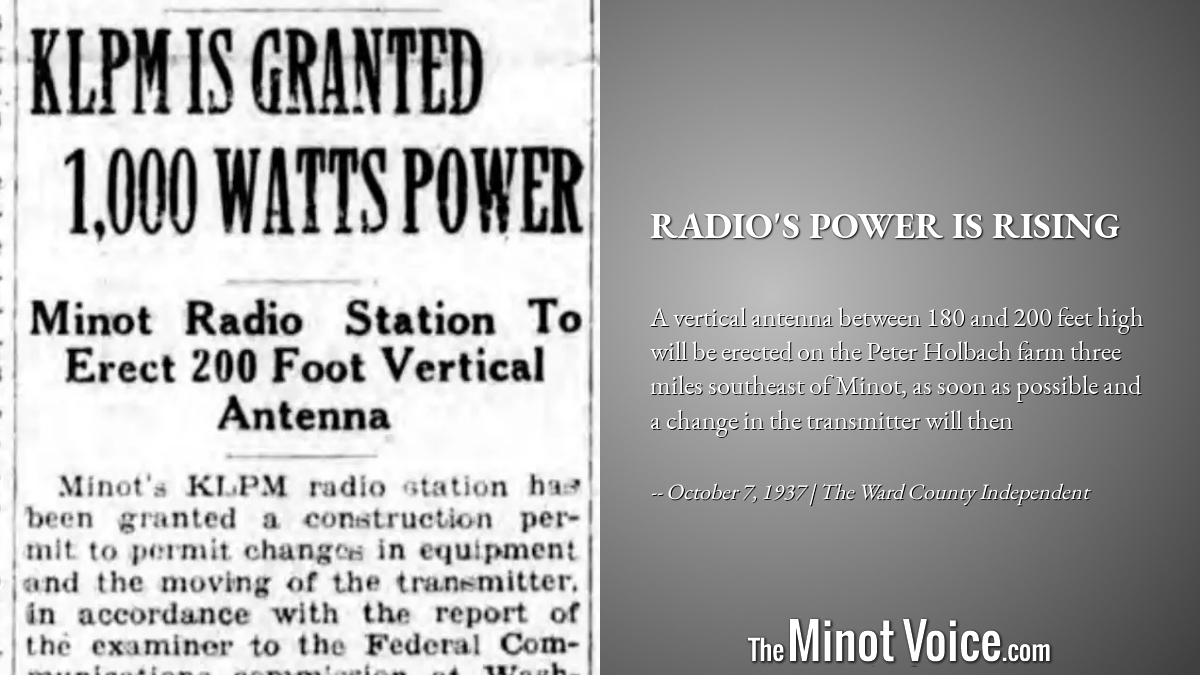 On This Day | Radio’s Power is Rising – TheMinotVoice.com