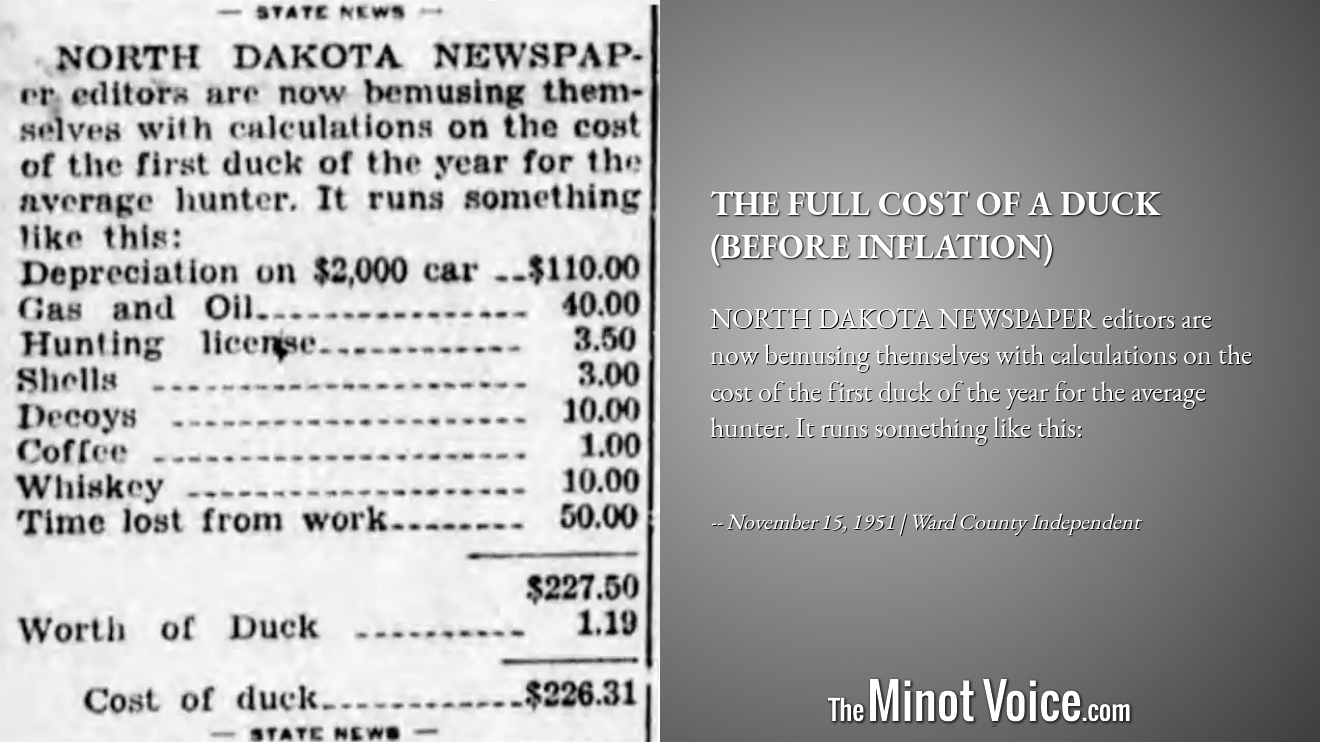 On This Day | The Full Cost of a Duck (Before Inflation ...