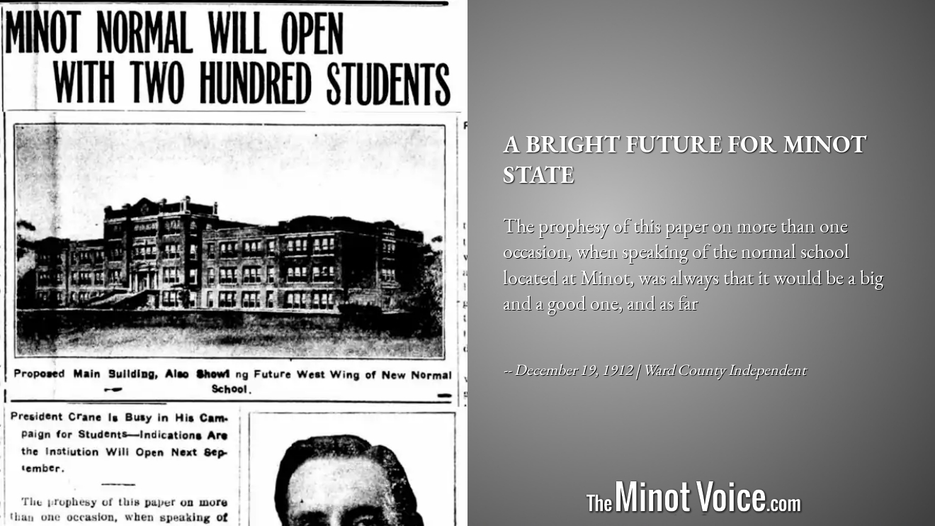 On This Day | A Bright Future for Minot State – TheMinotVoice.com
