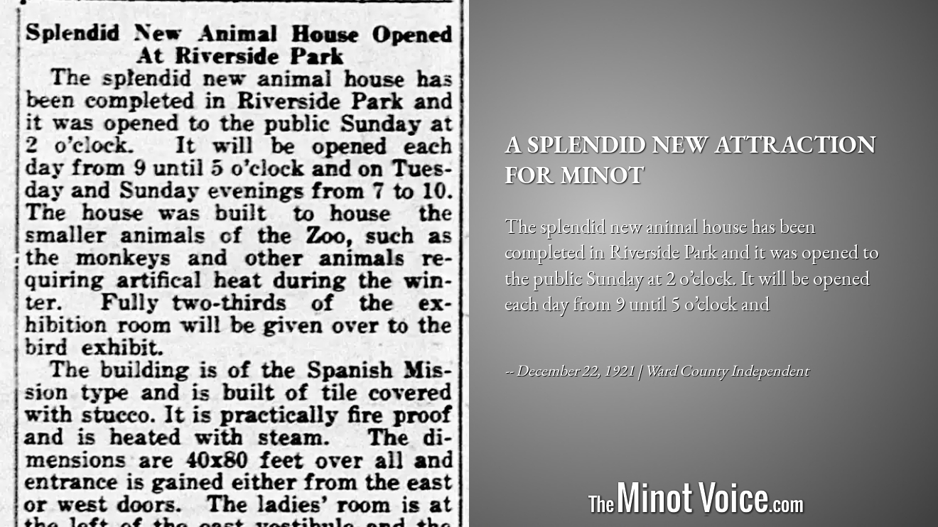 On This Day | A Splendid New Attraction for Minot – TheMinotVoice.com
