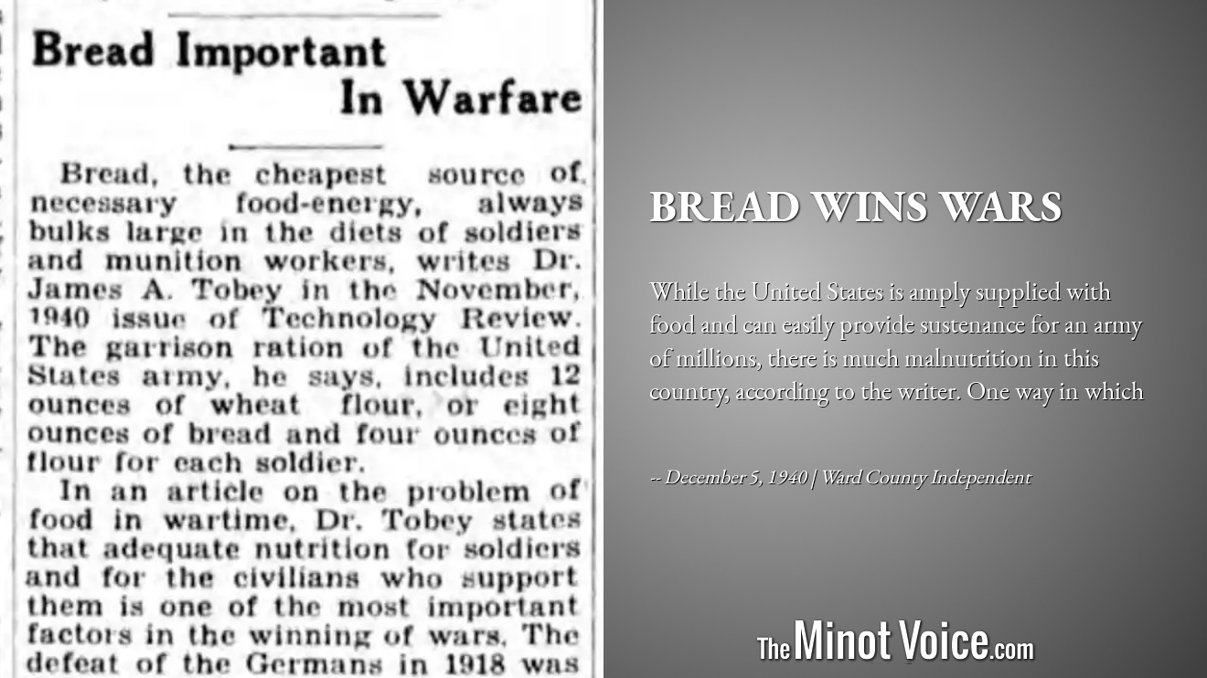 On This Day | Bread Wins Wars – TheMinotVoice.com