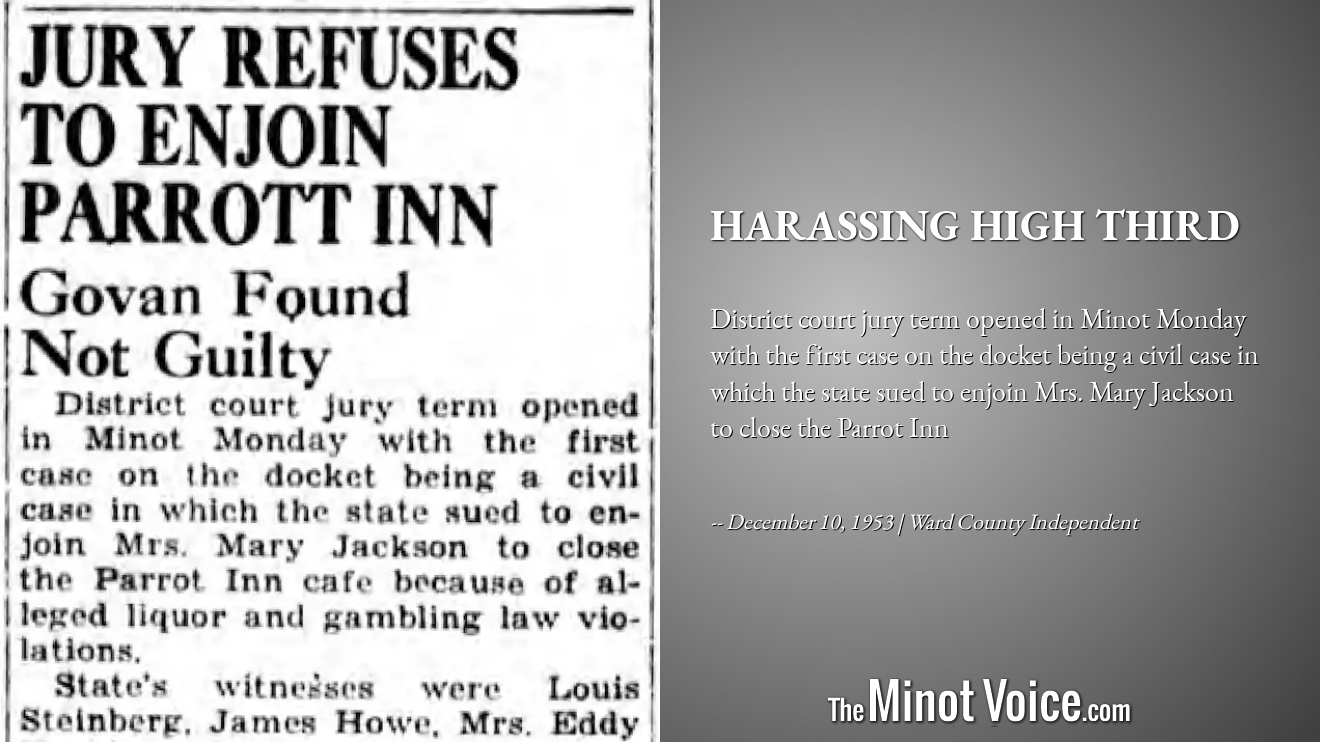 On This Day | Harassing High Third – TheMinotVoice.com